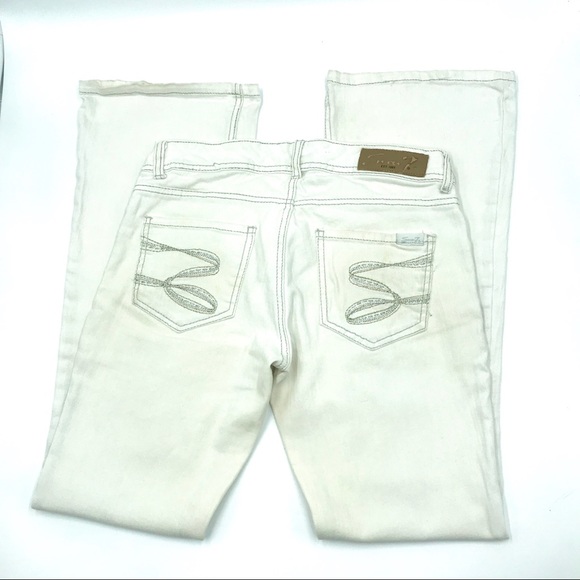 Seven7 | Jeans | Seven 7 White Boot Cut Jeans Size 4 Euc | Poshmark